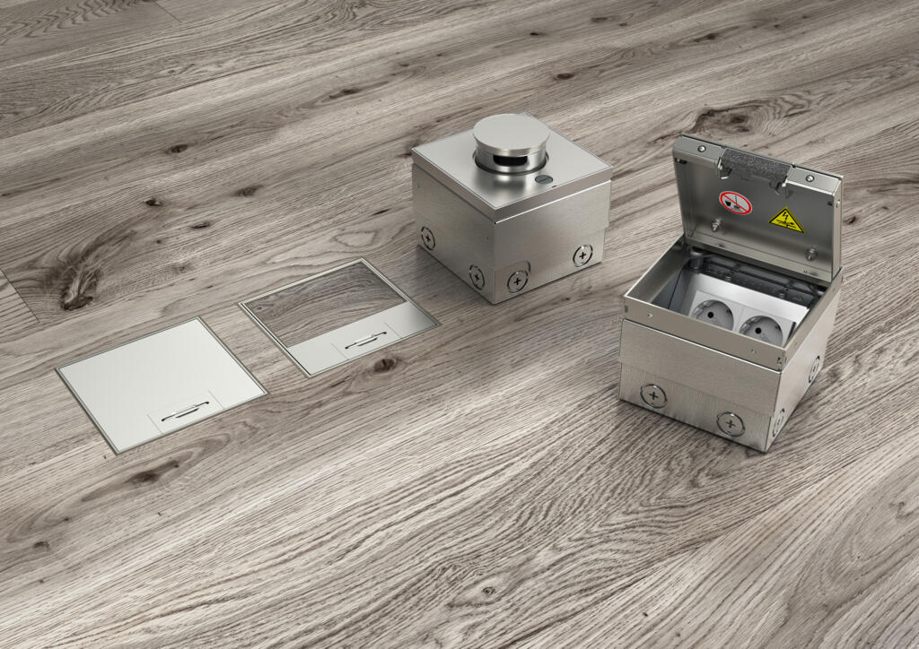 Floor sockets and floor boxes - Floor sockets and floor boxes | OBO