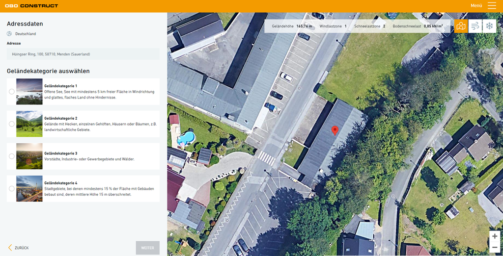 PV Montagesysteme planen mit OBO Construct | OBO